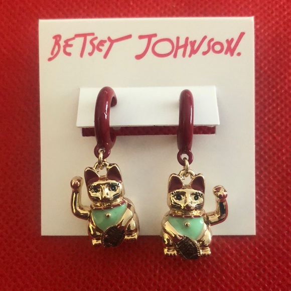 Betsey Johnson | Jewelry | Betsey Johnson Gold Tone Lucking Out Lucky ...
